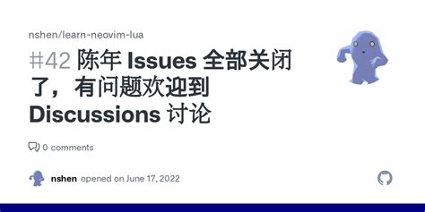 Issues Discussions Issue Nshen Learn Neovim Lua Github