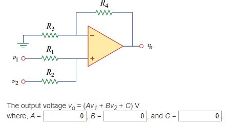 Solved Determine The Output Voltage Vo Of The Given Circuit Chegg Com