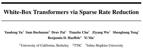 Lecun力挺，马毅教授五年集大成之作：完全数学可解释的白盒transformer，性能不输vit 知乎