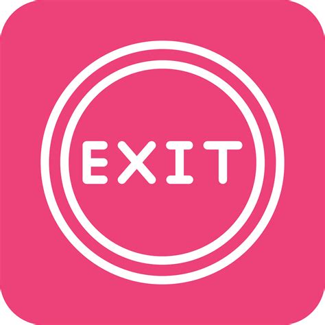 Exit Vector Icon Design Illustration 21912618 Vector Art At Vecteezy