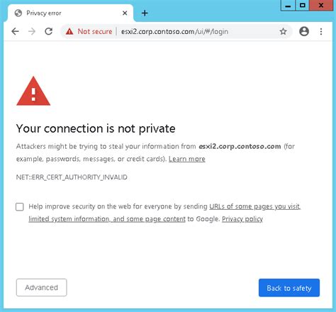 ESXi Host SSL Certificate Trust VGemba Net