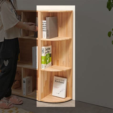 디자인9021 원목 3단 코너책장 감도 깊은 취향 셀렉트샵 29cm