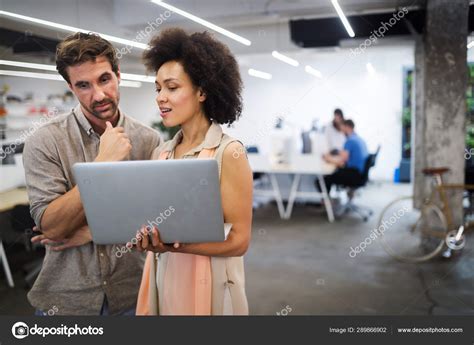 Programmers Working Software Developing Company Office Stock Photo