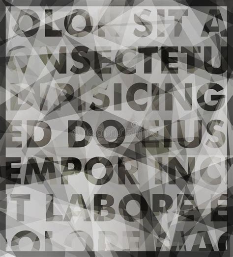 Abstract Typography Stock Illustration Illustration Of Element 36017787