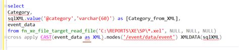 Parsing Xml Column Microsoft Qanda