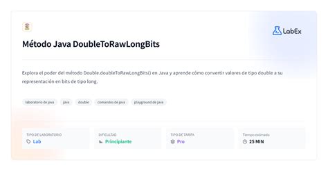Dominando El Método Doubletorawlongbits De Java Labex