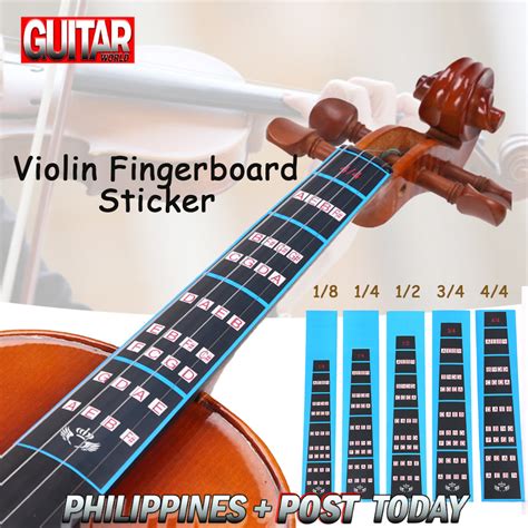 Violin Fingerboard Sticker 4 4 3 4 1 2 1 4 1 8 Violin Sticker Finger