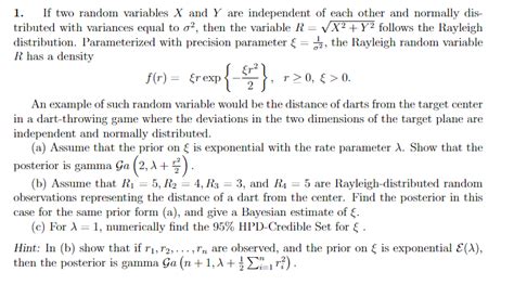 Solved If Two Random Variables X And Y Are Independent Of Chegg
