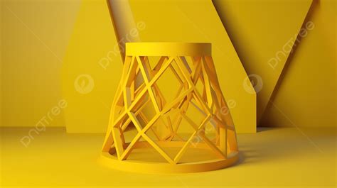 노란색 삼각형 램프 노란색 기하학적 받침대의 3d 렌더링 고화질 사진 사진 배경 일러스트 및 사진 무료 다운로드 Pngtree