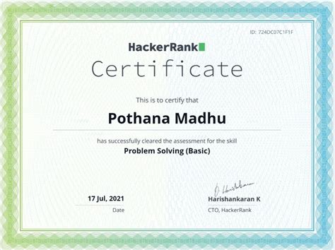 Pothana Madhu On Linkedin Hackerrank Python