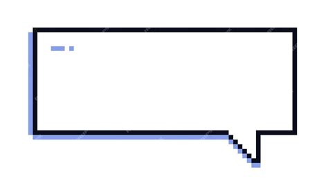 premium vector pixel speech bubble