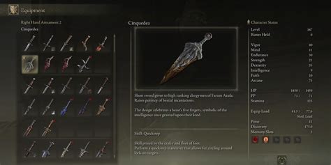 Elden Ring How To Get The Cinquedea Dagger
