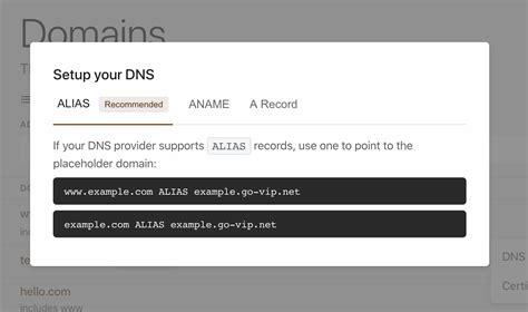 dns · wordpress vip documentation