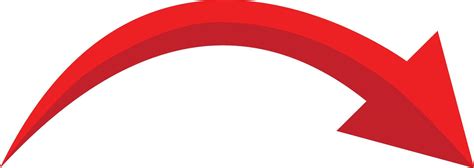 Red Arrow Icon Arrow Indicated The Direction Symbol Curved Arrow Sign Flat Style 50695679