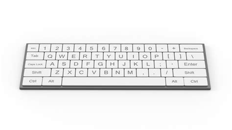 Premium Photo 3d Rendering Computer Keyboard Or Keypad On White