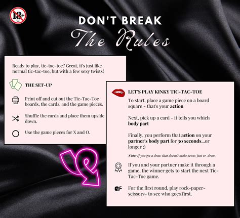 Kinky Tic Tac Toe Game For Adult Couples Printable Sex Game Date Night Idea For Him Or Her
