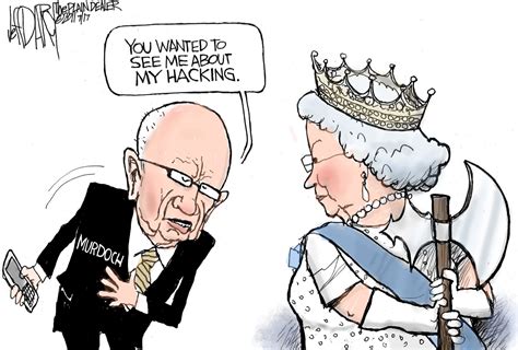 Murdoch Hacking Editorial Cartoon