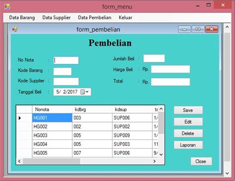 Aplikasi Toko Menggunakan Vb Net Dan SQL Server