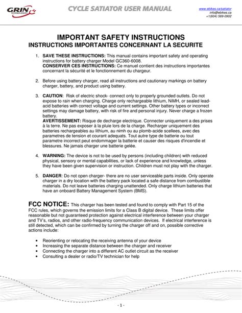 Important Safety Instructions