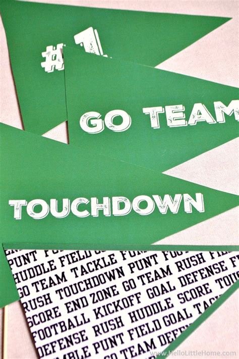 Free Football Party Printables Football Party Printables Free