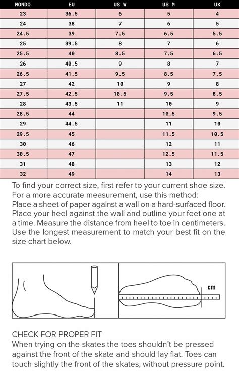 📏k2 Size Chart Inlinex