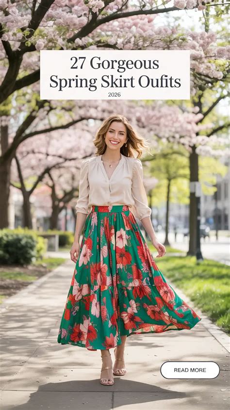 Gorgeous Spring Skirt Outfits 2026 — Casual Aesthetic And Modest Looks