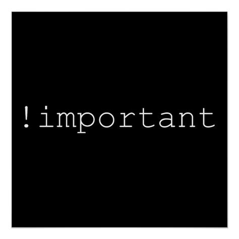 Important Css Declaration Poster Zazzle Custom Posters Love Hurts Css