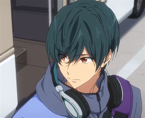 Anime Character With Headphones Free Anime Clips Free Iwatobi Swim