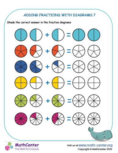 Sixth Grade Worksheets Adding Fractions Math Center