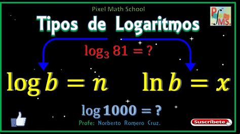 Tipos De Logaritmos Y Dos Ejemplos Youtube