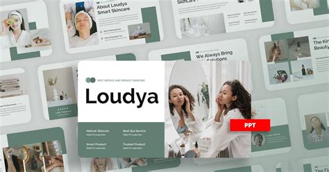 Loudya Красота и уход за кожей Шаблоны презентаций Powerpoint Шаблоны презентаций Envato