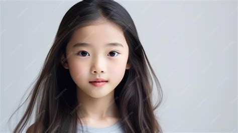 Premium Ai Image A Closeup Of A Beautiful Young Asian Model Teen Girl