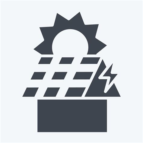 Icon Rooftop Pv Related To Solar Panel Symbol Glyph Style Simple