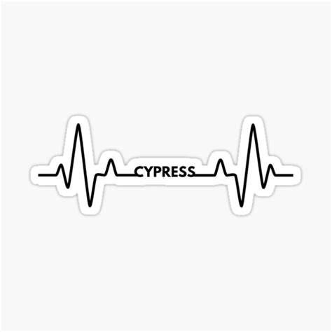 Heartbeat Coding Cypress Sticker For Sale By Qavsbug Redbubble