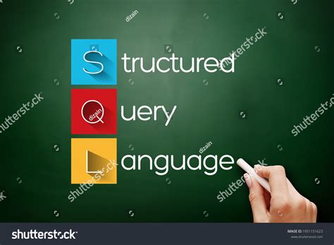 Sql Structured Query Language Acronym Technology Stock Photo Shutterstock