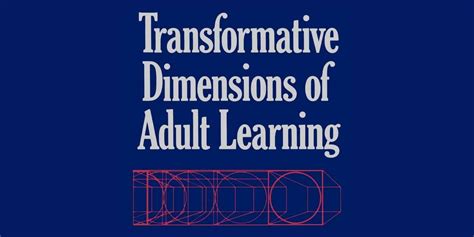 transformative dimensions of adult learning by jack mezirow book