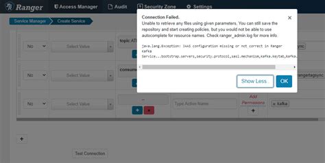 Solved Ranger Service Test Connection Failed Cloudera Community 330308