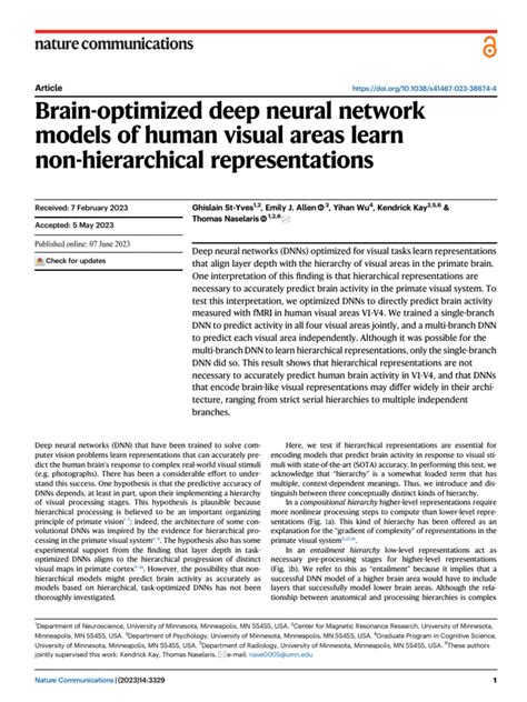 Brain Optimized Deep Neural Network Models Of Human Visual Areas Learn