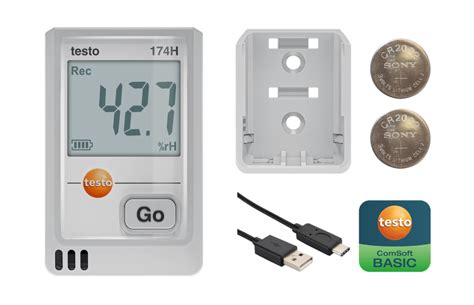 Testo 174 H Mini Data Logger For Temperature And Humidity With Usb C And Pc Software