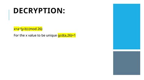 Details With Example Of Affine Cipher Pptx