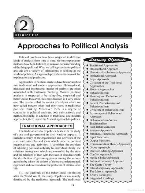 approaches to the political analysis pdf