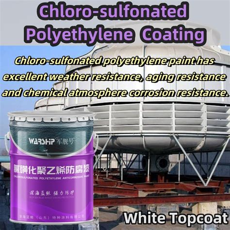 Excellent Weather Resistance Chloro Sulfonated Polyethylene Anticorrosive Coating For Metal