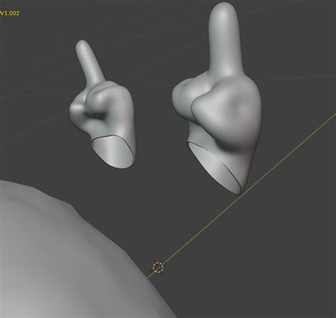 How Can I Add Forearms To An Imported Stl Of These Hands I Cant Select