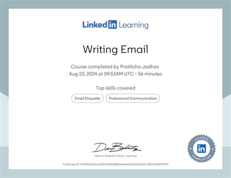 Pratiksha Jadhav On Linkedin Certificate Of Completion