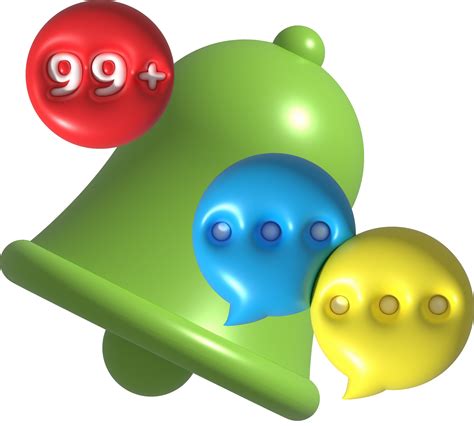 Unread Message Notification Bell Illustration 3d 22796212 Png