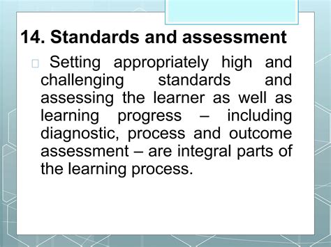 The 14 Learner Centered Principles Are Classified Into Four Categories 1 Metacognitive And