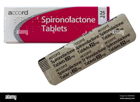 Packet Of Spironolactone Tablets Pack Of 28 Tablets 25 Mg With Blister