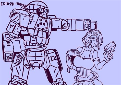 Rule 34 2021 Battlemech Battletech Big Breasts Buttpants Clothed Commando Battlemech Gun