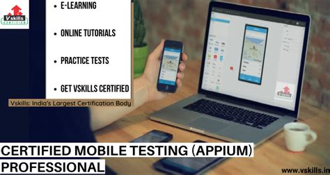 Certified Mobile Testing Appium Professional Vskills Online Tutorial