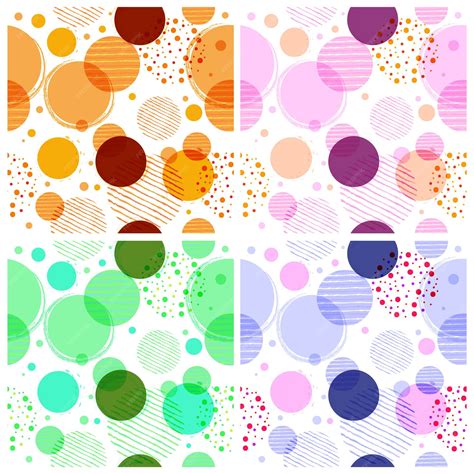 Premium Vector Free Vector Colorful Circle Pattern Background